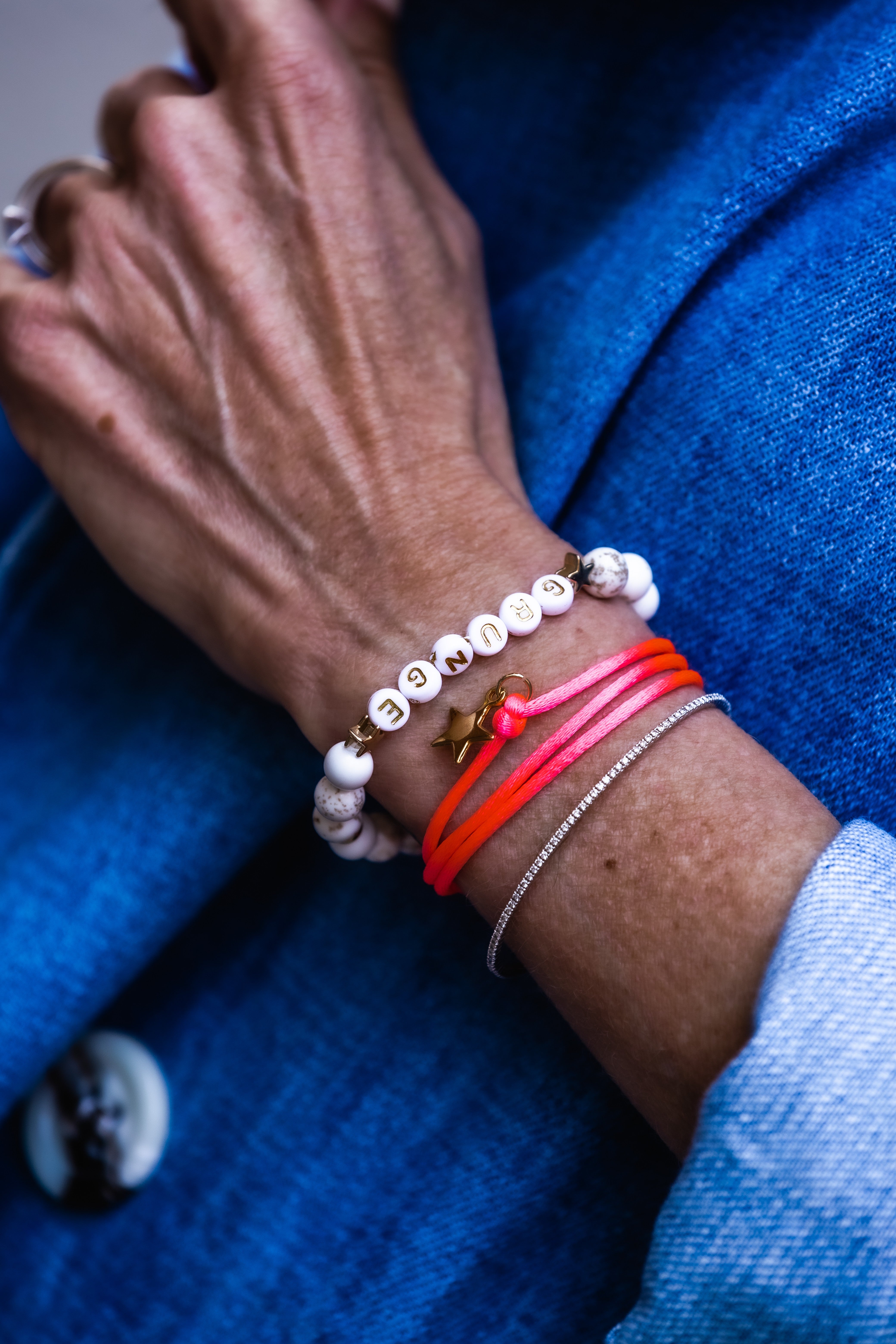 WHITE GRUNGE MARBLE BRACELET – Grungemama